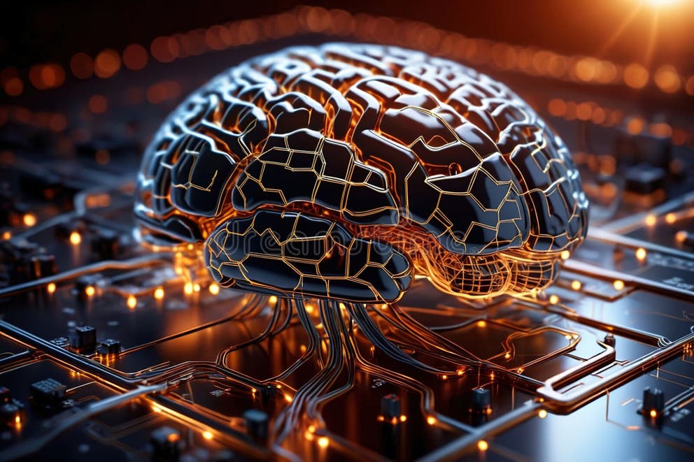 Machine Learning, Artificial Intelligence, AI, Deep Learning Blockchain Neural Network Concept ...