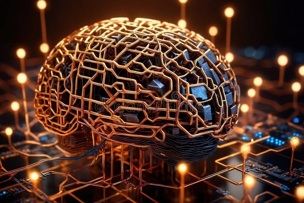 Machine Learning, Artificial Intelligence, AI, Deep Learning Blockchain Neural Network Concept ...