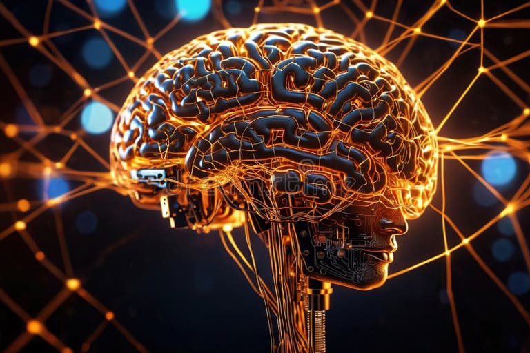 Machine Learning, Artificial Intelligence, AI, Deep Learning Blockchain Neural Network Concept ...