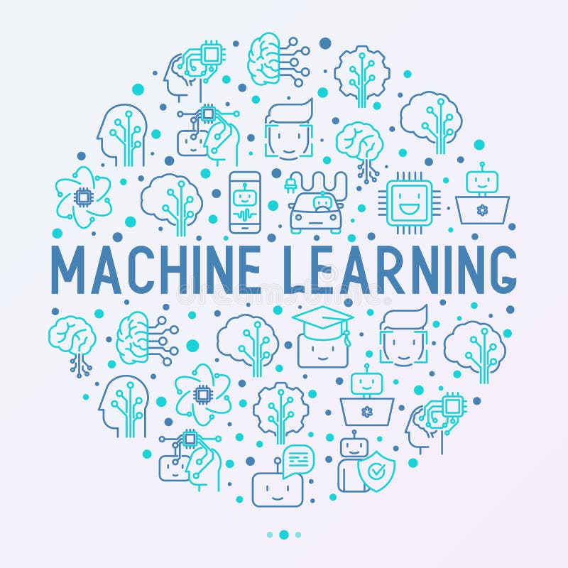 Machine Learning, Artificial Intelligence Concept Stock Vector ...