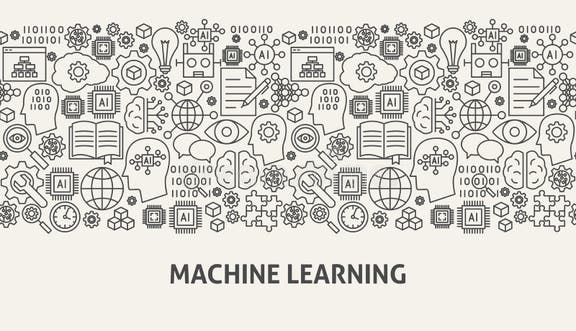 Machine Learning Banner Concept Stock Vector - Illustration of digital ...