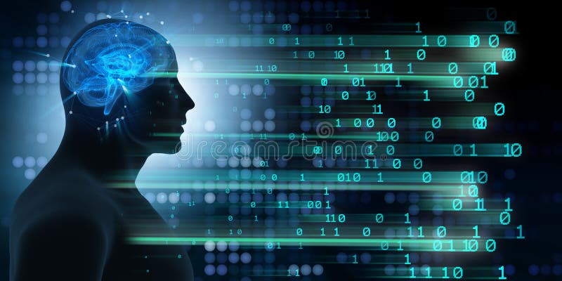 The Machine Learning and Cognitive Computing - 3d Rendering Stock ...