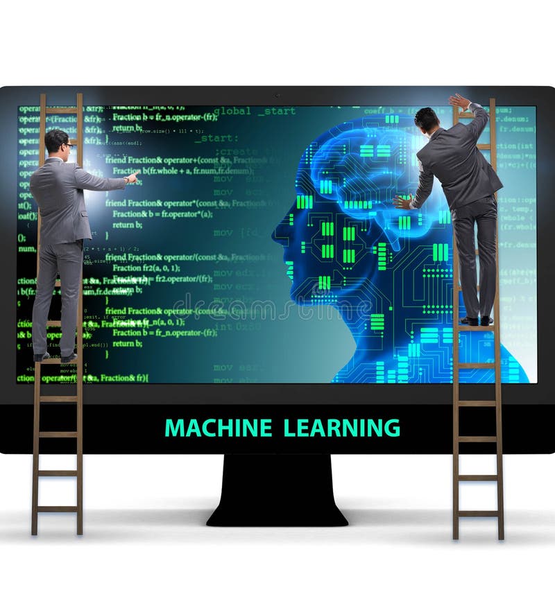 Machine Learning Concept As Modern Technology Stock Image - Image of ...