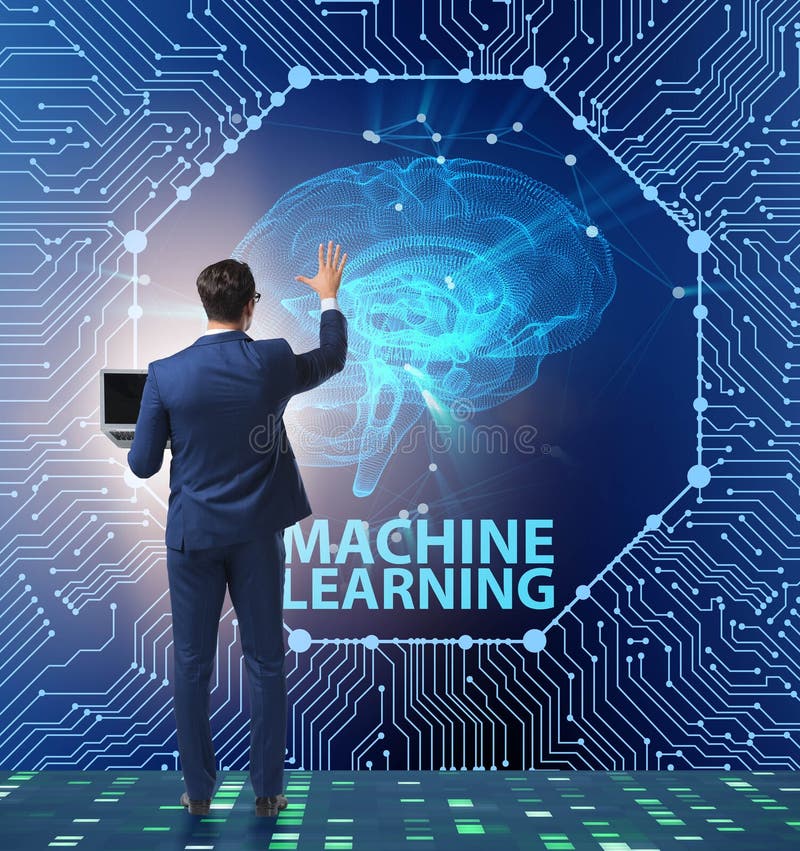 Machine Learning Concept As Modern Technology Stock Photo - Image of ...