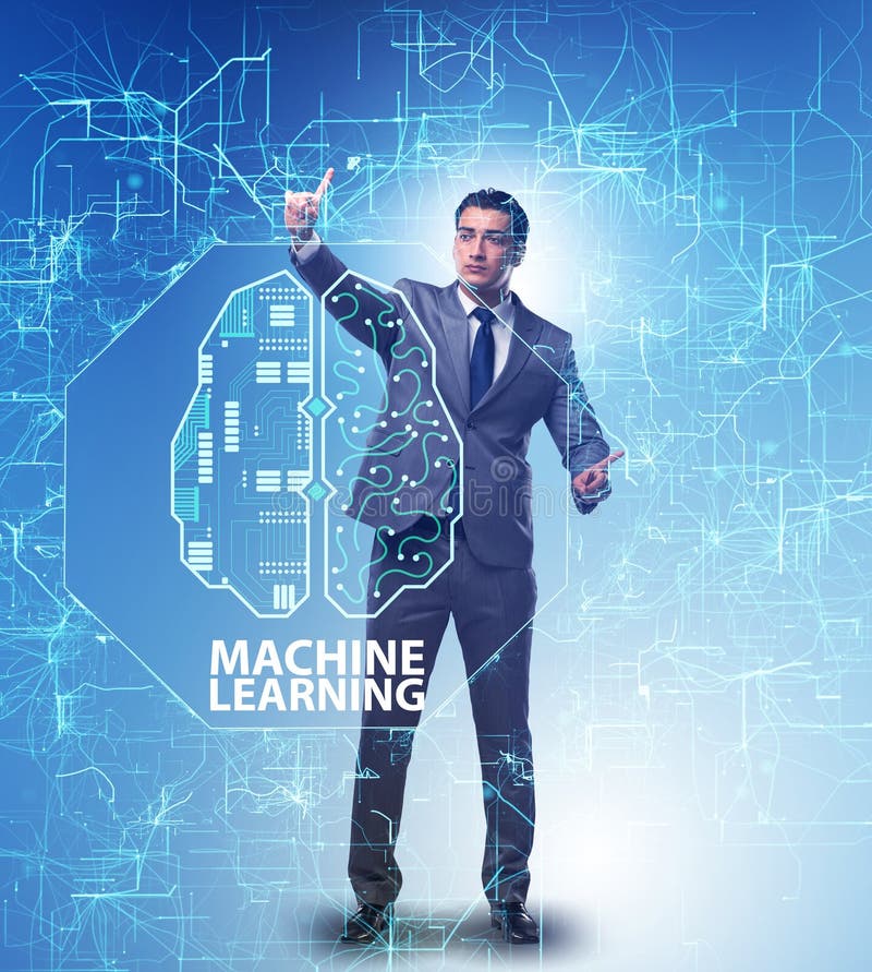 Machine Learning Concept As Modern Technology Stock Image - Image of ...