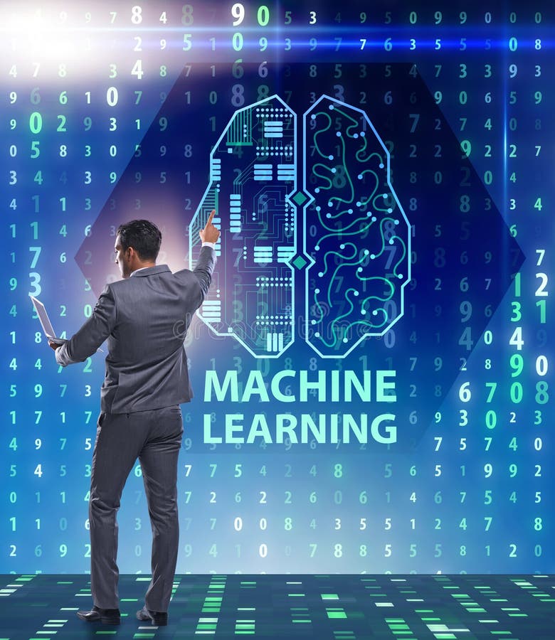 Machine Learning Concept As Modern Technology Stock Photo - Image of ...