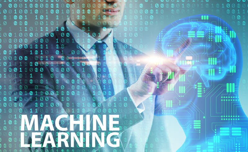 Machine Learning Concept As Modern Technology Stock Image - Image of ...