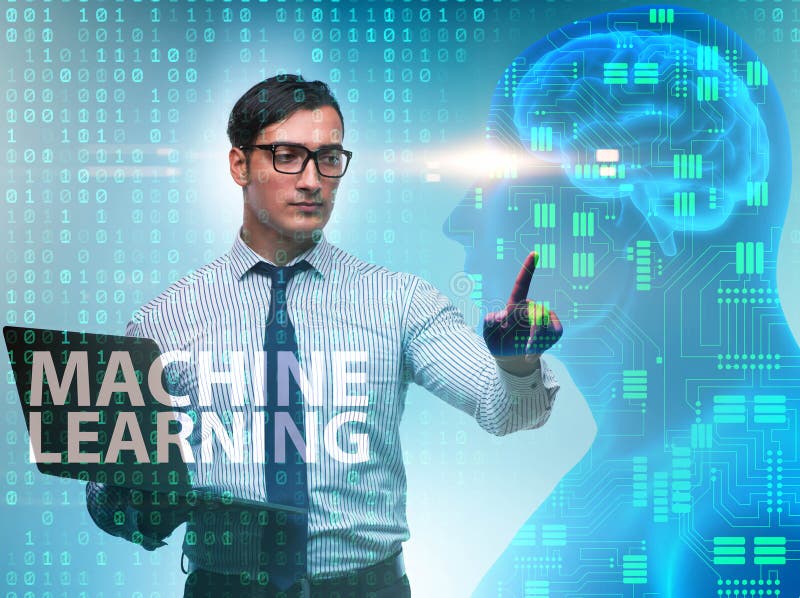 Machine Learning Concept As Modern Technology Stock Image - Image of ...