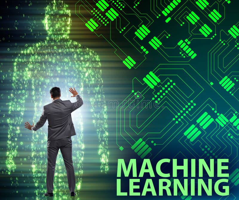 Machine Learning Concept As Modern Technology Stock Photo - Image of ...