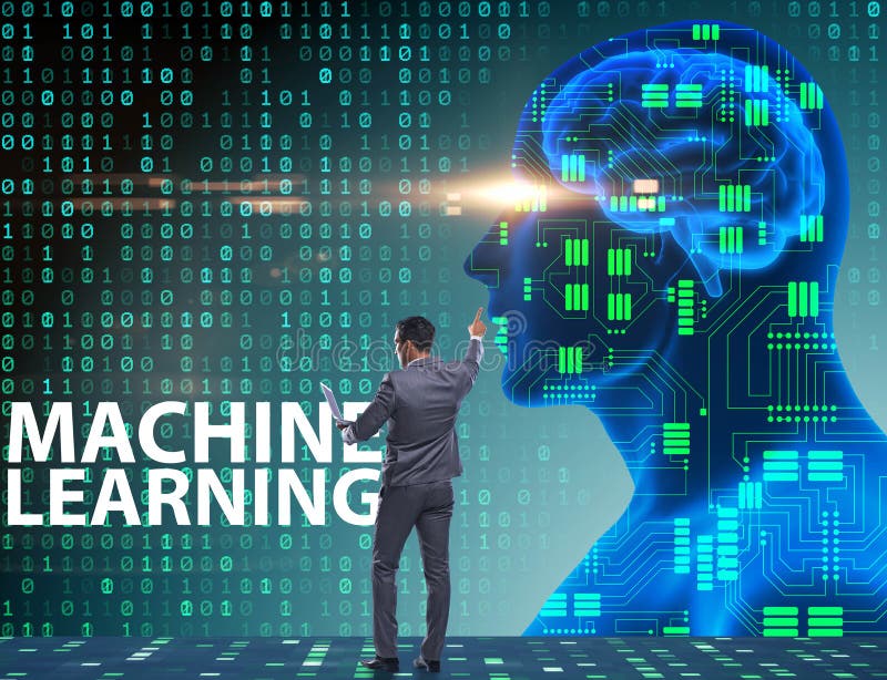 Machine Learning Concept As Modern Technology Stock Image - Image of ...