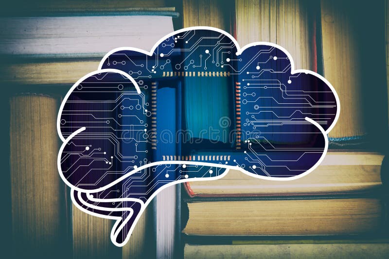 Double brain skull stock vector. Illustration of clip - 62487963