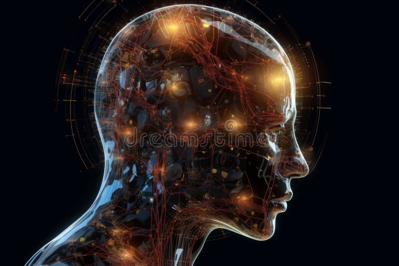 Machine Learning Concept. Generate Ai Stock Illustration - Illustration ...