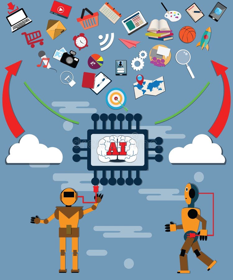 Machine Learning Concept,Robot Was Reading the Research of Healthcare ...