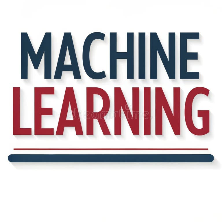 Machine Learning Concept Two Toned Text Design Ai Algorithm Data Science Ai Algorithm Stock