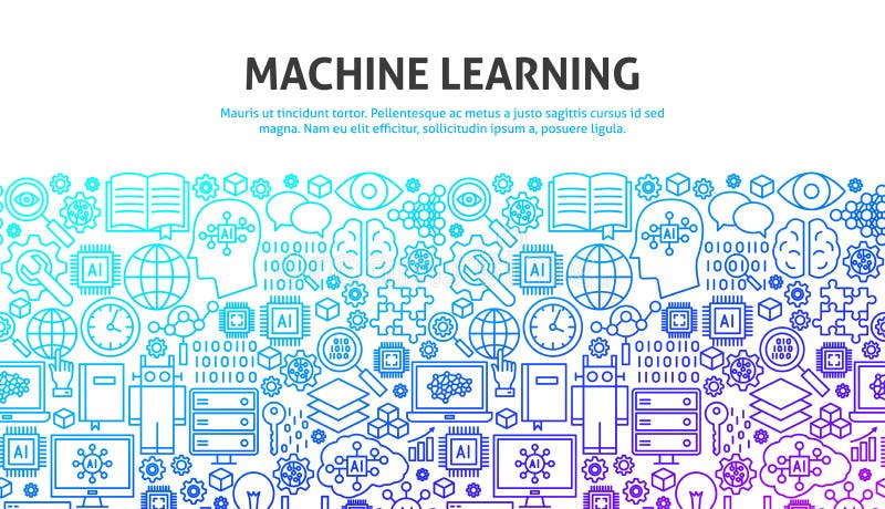 Machine Learning Concept stock vector. Illustration of mind - 161603524