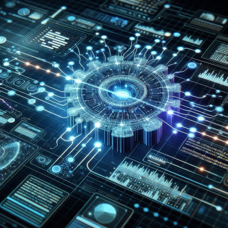 Machine Learning Data Flow. Blockchain Grids Stock Illustration - Illustration of machine ...