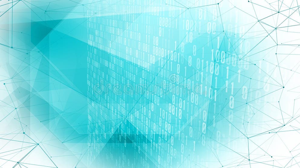 Background Connected Binary Exploring Modern Composition Of Machine