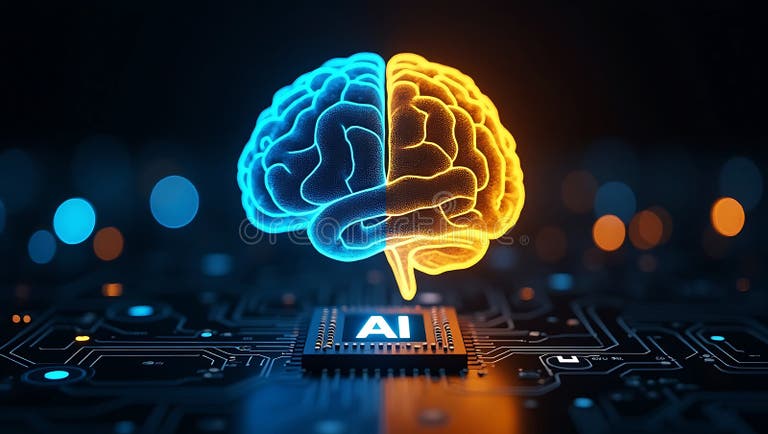 Machine Learning,Fog Calculations, Artificial Intelligence, Ai Brain, Deep Learning Blockchain ...