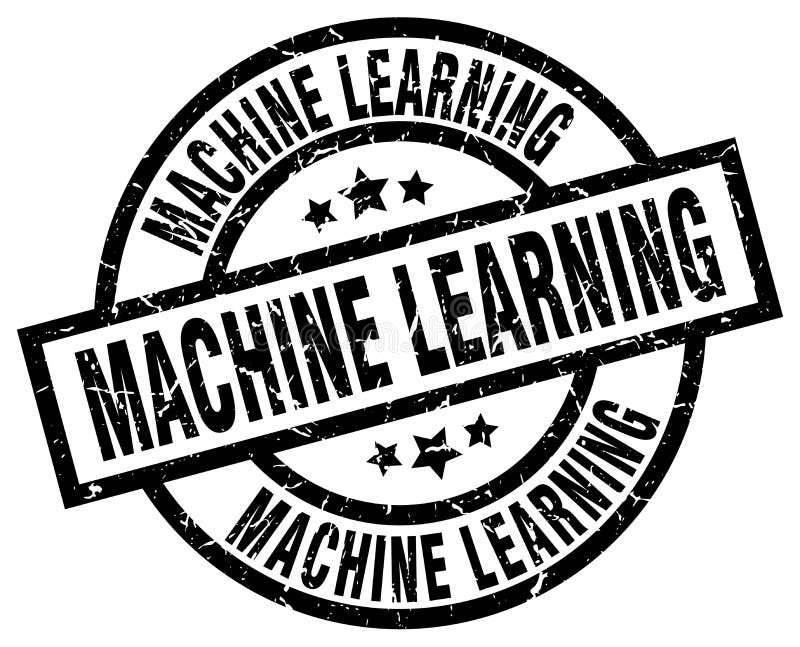 Machine learning stamp stock vector. Illustration of white - 122352632