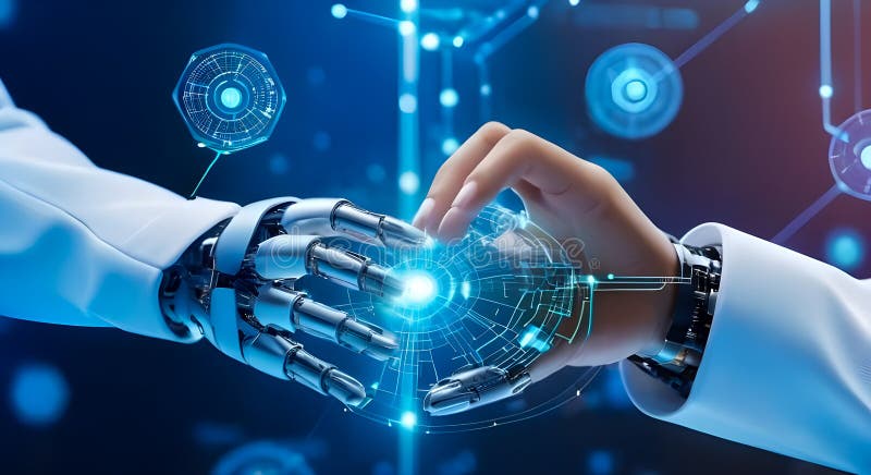 Machine Learning, Hands of Robot and Human Touching on Big Data Network ...