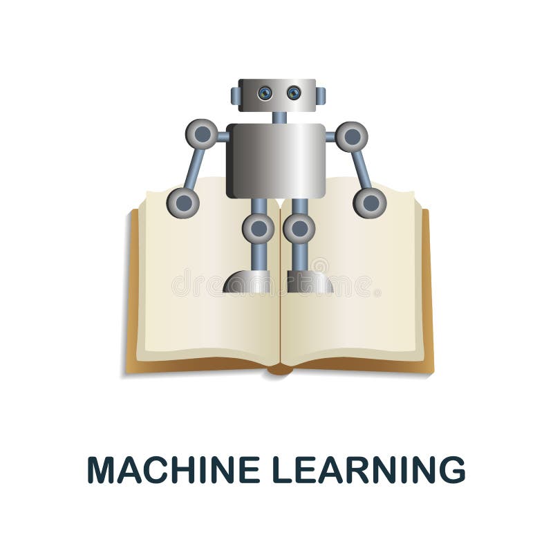 Machine Learning Icon. 3d Illustration from Data Science Collection ...
