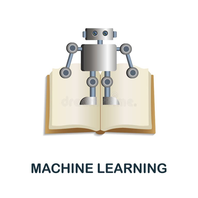 Machine Learning Icon. 3d Illustration from Data Science Collection ...