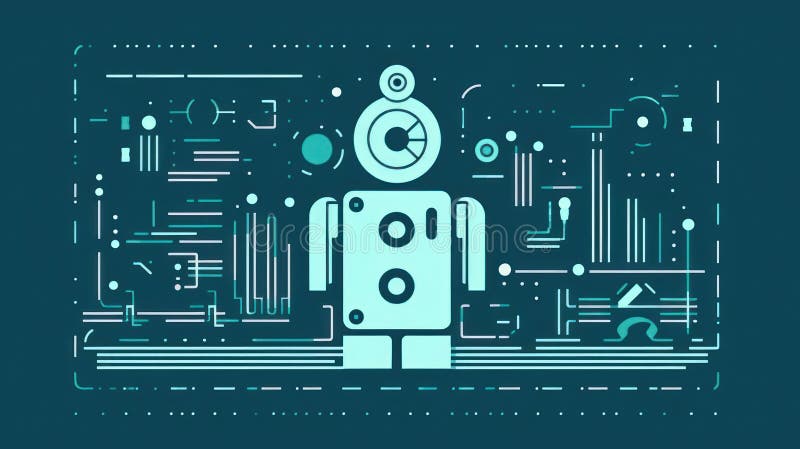 A Machine Learning Icon Representing The Use Of Algorithms To Analyze And Predict Patterns In