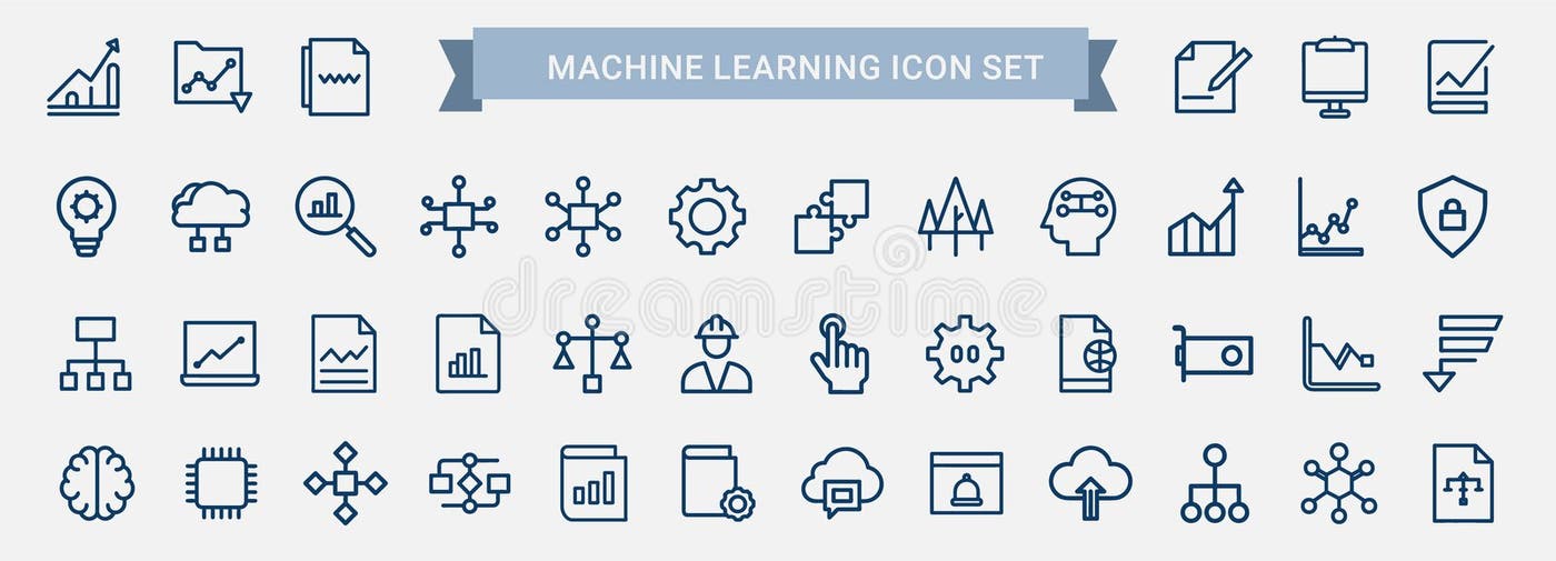 Machine Learning Icon Set Stock Illustrations – 9,709 Machine Learning ...