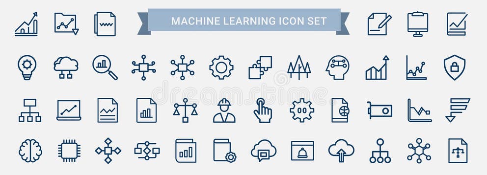 Machine Learning Icon Set Stock Illustrations – 9,709 Machine Learning ...