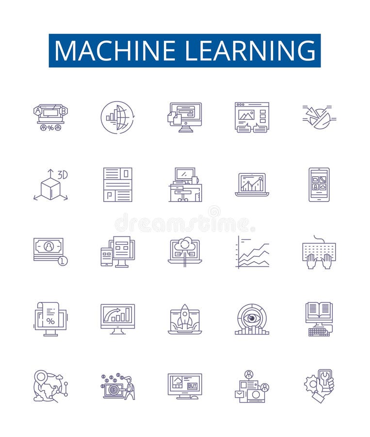 Artificial Intelligence, Robot, Computer Brain, Technic, Cyborg, Brain, Android Line Icons ...