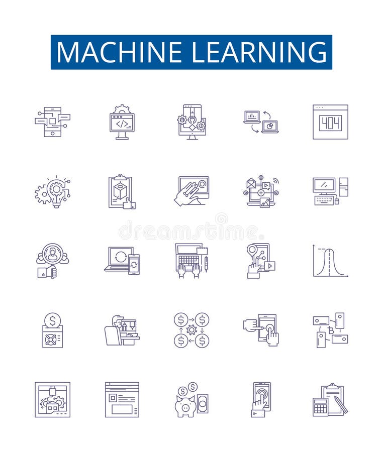 Artificial Intelligence, Robot, Computer Brain, Technic, Cyborg, Brain, Android Line Icons ...