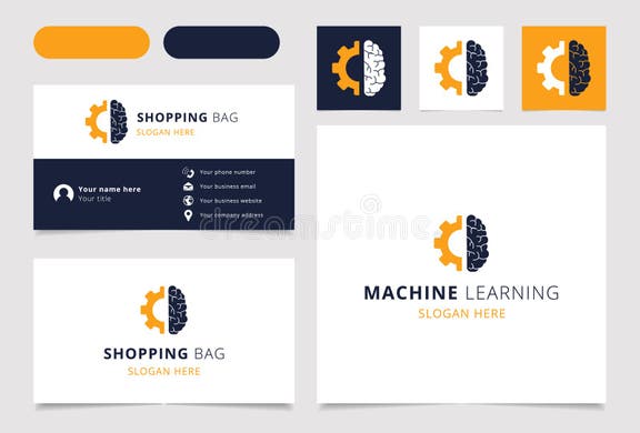 Machine Learning Logo Combining Brain and Gear for Artificial ...