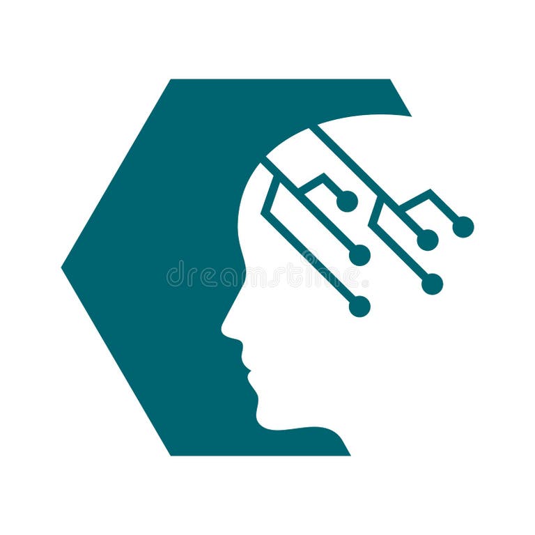 Machine Learning Logo Design Vector Illustrations Stock Vector ...