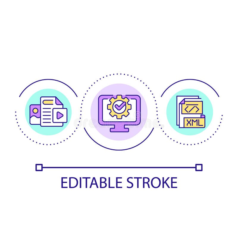 Machine Learning Algorithms Turquoise Concept Icon Stock Vector ...