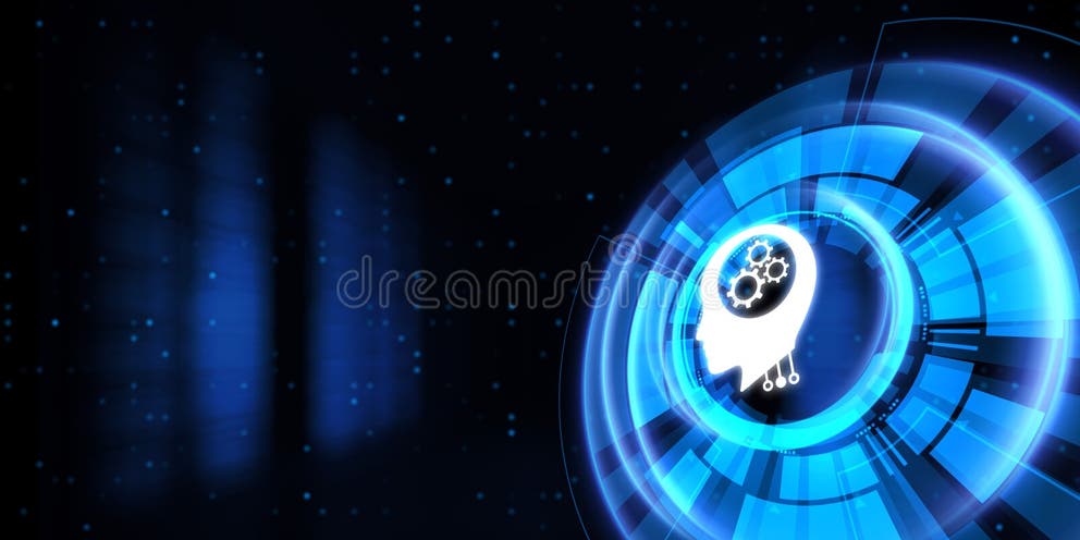 Machine Learning Neural Network AI Artificial Intelligence Technology Concept Stock Illustration ...