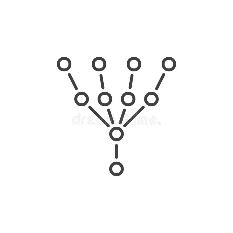 Machine Learning Neural Network Vector Concept Thin Line Icon Stock ... Machine Learning Neural Network Vector Concept Thin Line Icon Stock ...