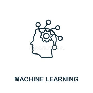 Machine Learning Outline Icon. Thin Line Concept Element from Crm Icons ...