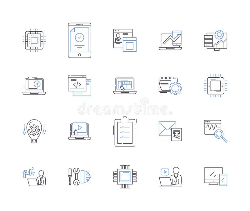Machine Learning Outline Icons Collection Machine Learning Ai Neural Networks Algorithm