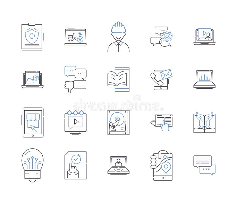 Machine Learning Outline Icons Collection Machine Learning Ai Neural Networks Algorithm