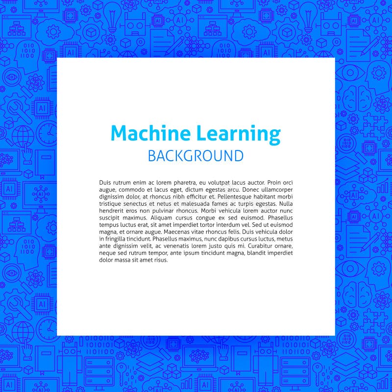 Machine Learning Paper Template Stock Vector - Illustration of gear ...