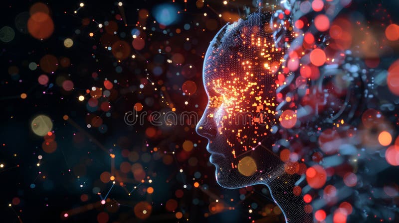 Machine Learning Process in Action Generative AI Stock Illustration ...