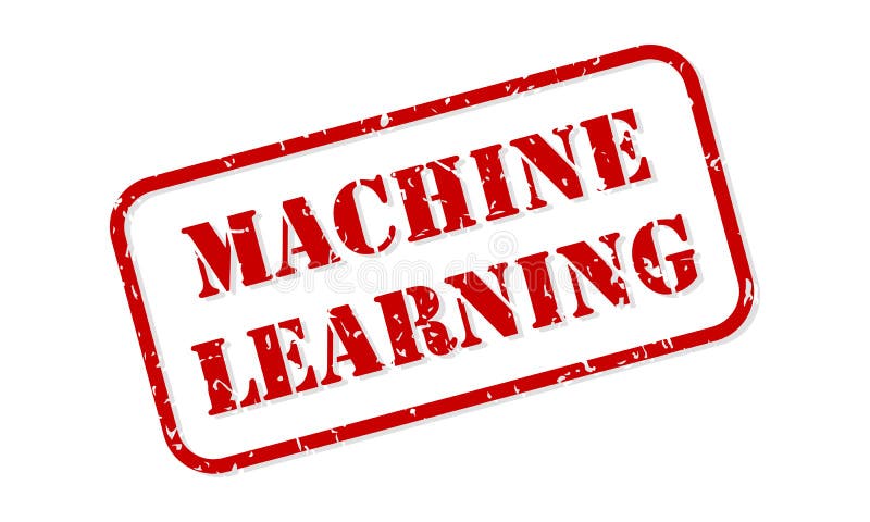 Machine Learning Rubber Stamp Vector Stock Vector - Illustration of ...