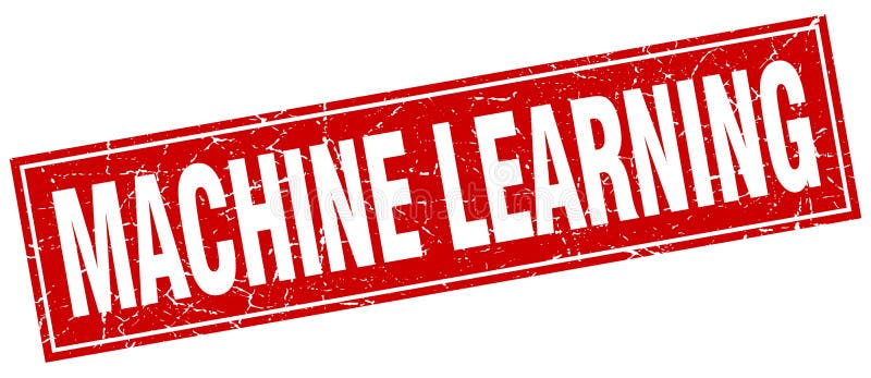 Machine Learning Square Stamp Stock Vector - Illustration of template ...