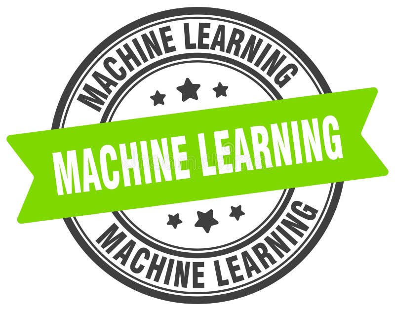 Machine Learning Stamp. Machine Learning Label on Transparent ...