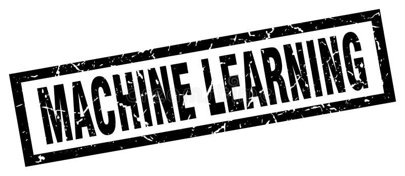 Machine learning stamp stock vector. Illustration of machine - 122297893