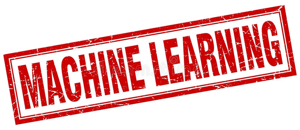 Machine learning stamp stock vector. Illustration of label - 125008437