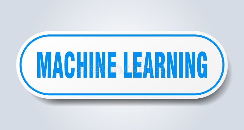 Machine learning sticker. stock vector. Illustration of white - 197144373