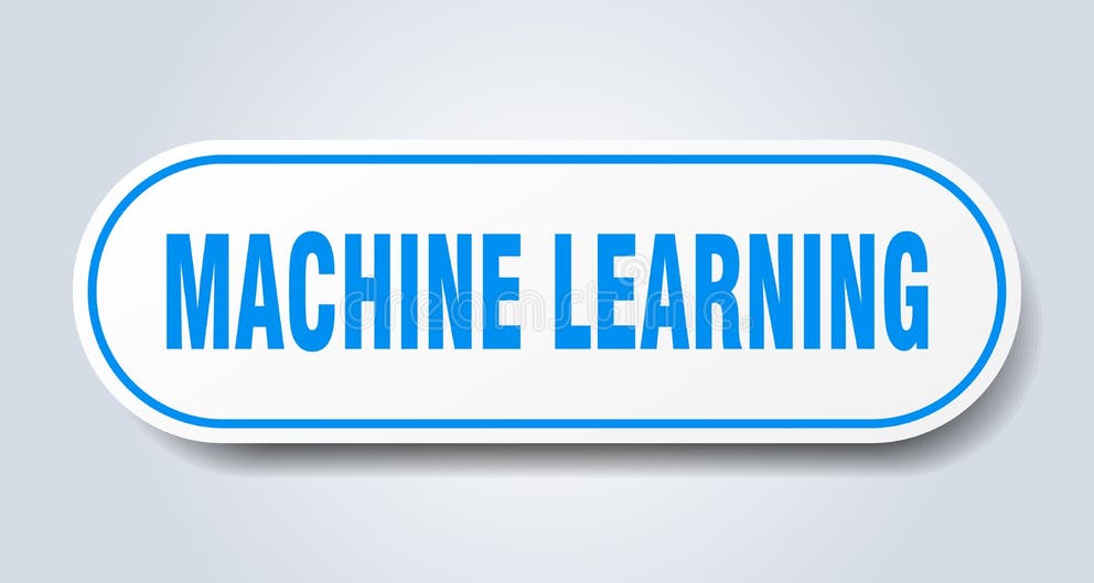 Machine learning sticker. stock vector. Illustration of white - 197144373