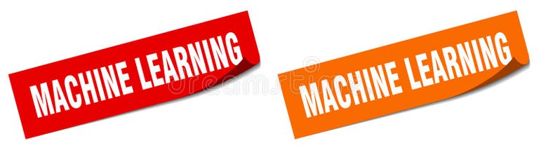 Machine Learning Sticker. Machine Learning Sign Set Stock Vector ...