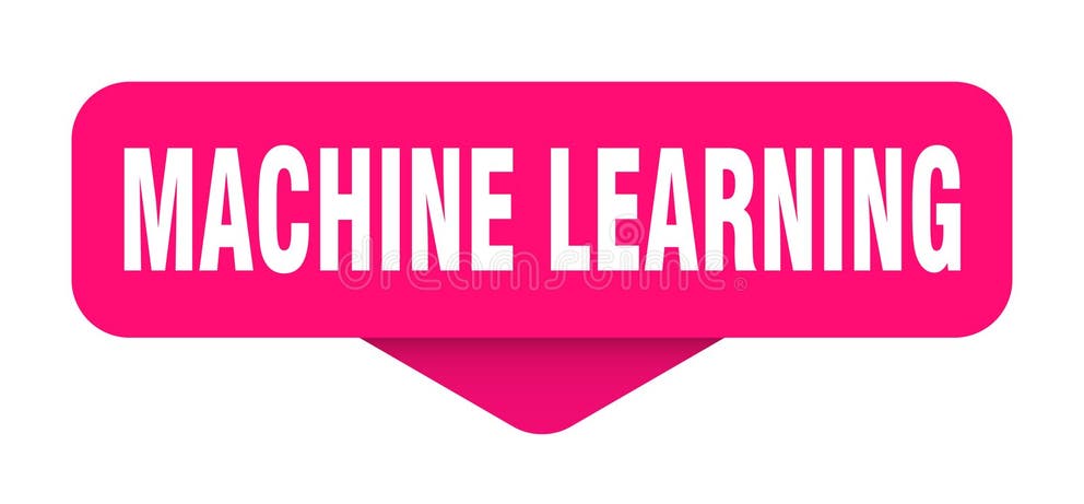 Machine Learning Sticker. Machine Learning Sign on Transparent ...